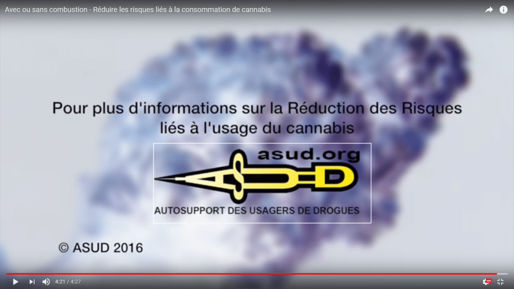 RDR Cannabis : Avec ou sans combustion. - ASUD